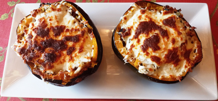 Courge poivrée farcie