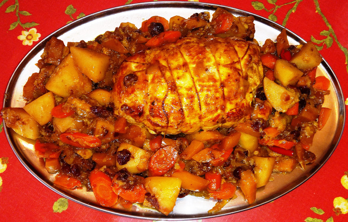 Rôti de dinde au jus de clémentines